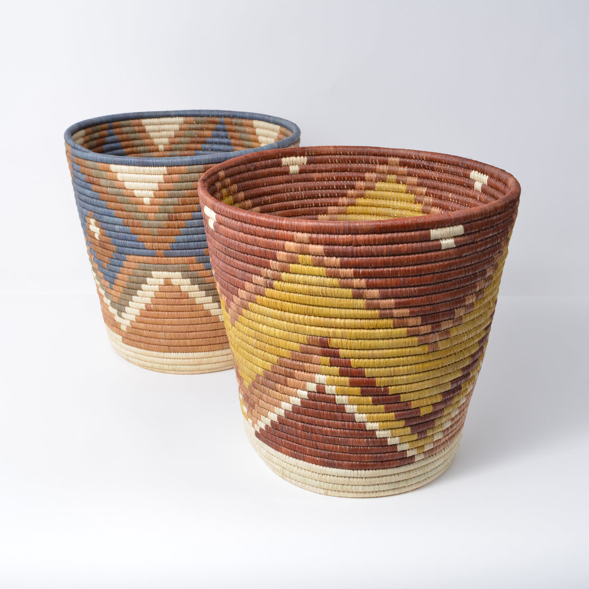 Wide Zig Zag Bucket Basket ~ Cultivate Collection – Maadili Collective Wide Zig Zag Bucket Basket ~ Cultivate Collection – Maadili Collective